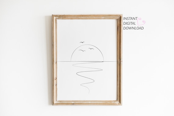 Dibujo Lineal De Olas Del Océano Icono Lineal De Tsunami. Tormenta De