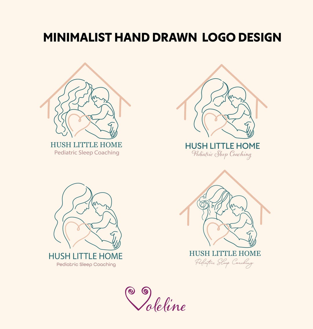 Minimalist Line Art Logo Design Custom Hand Drawn Logo Simple Modern ...