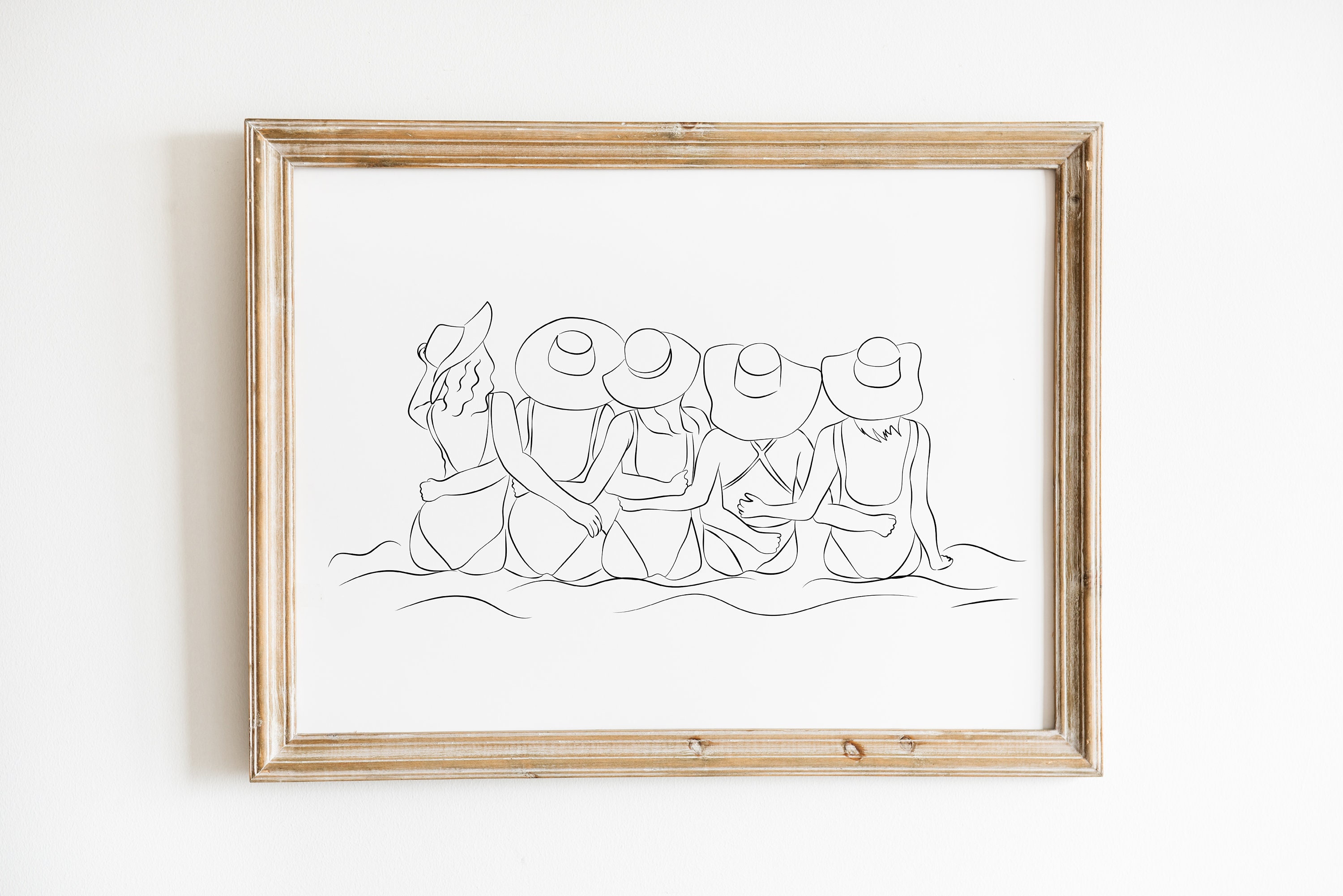 Siblings Custom Line Drawing, Gift for Siblings, Personalizable Line ...