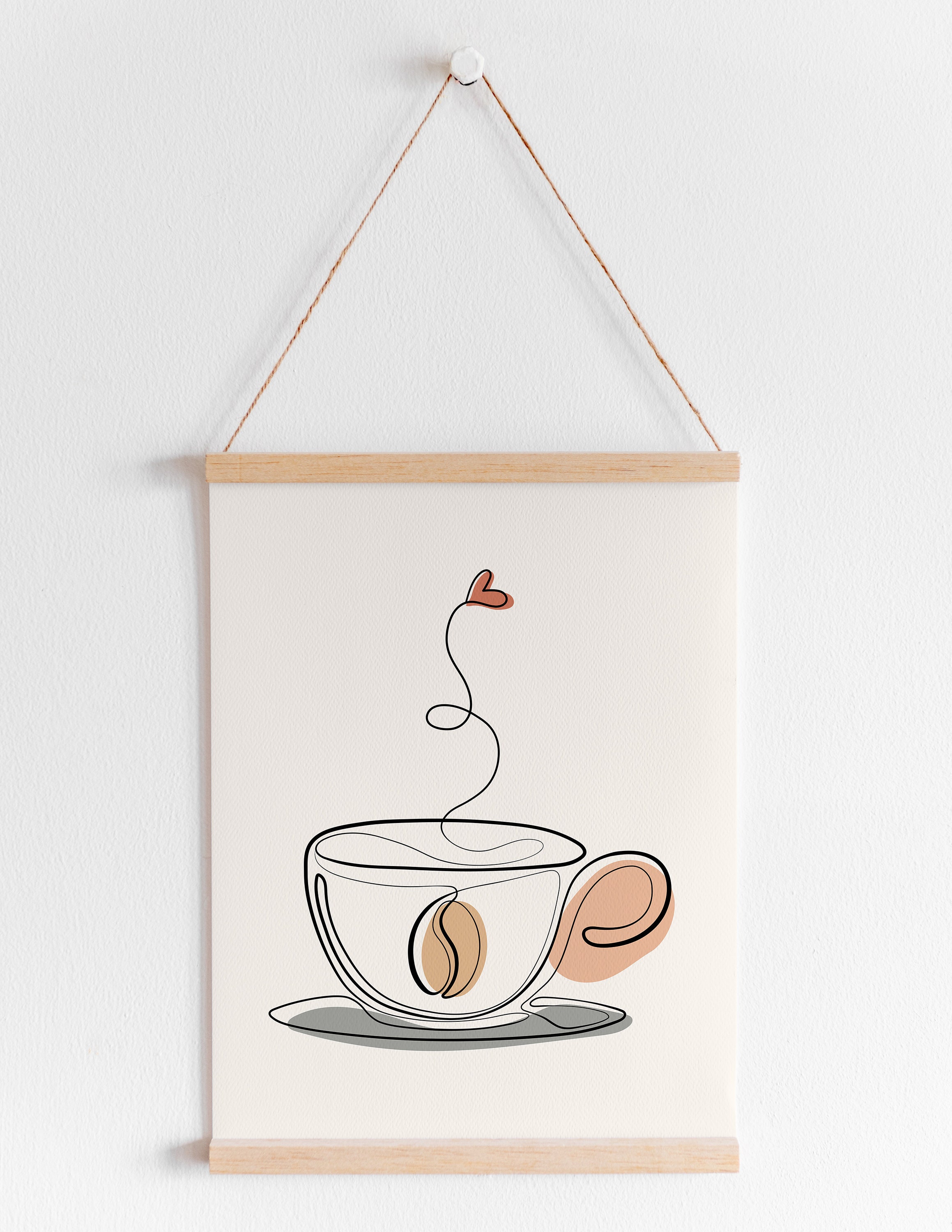 Coffee Line Art Abstract Coffee Printable Art Coffee Cup - Etsy