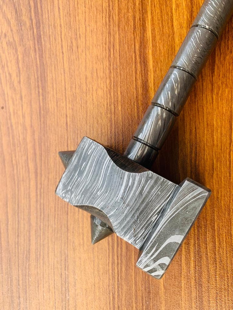 Hand Crafted Hammer using Damascus Steel or Forged Damascus - Etsy