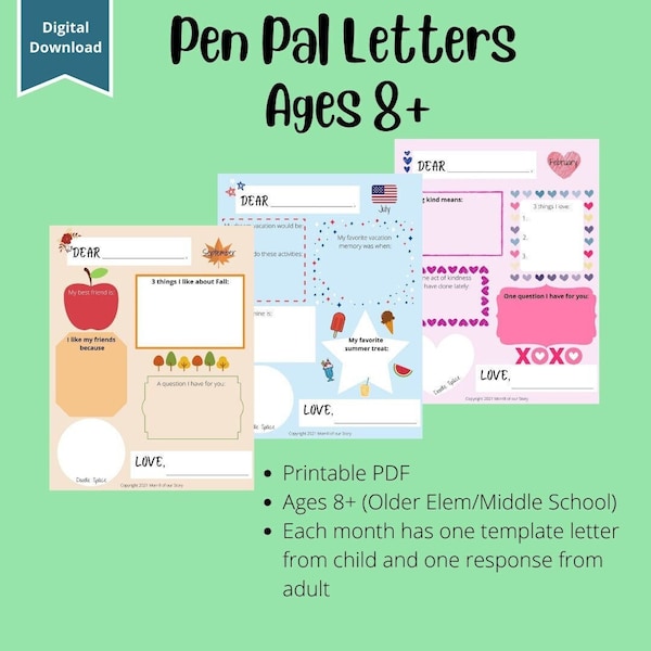 Pen Pal Kit - Etsy