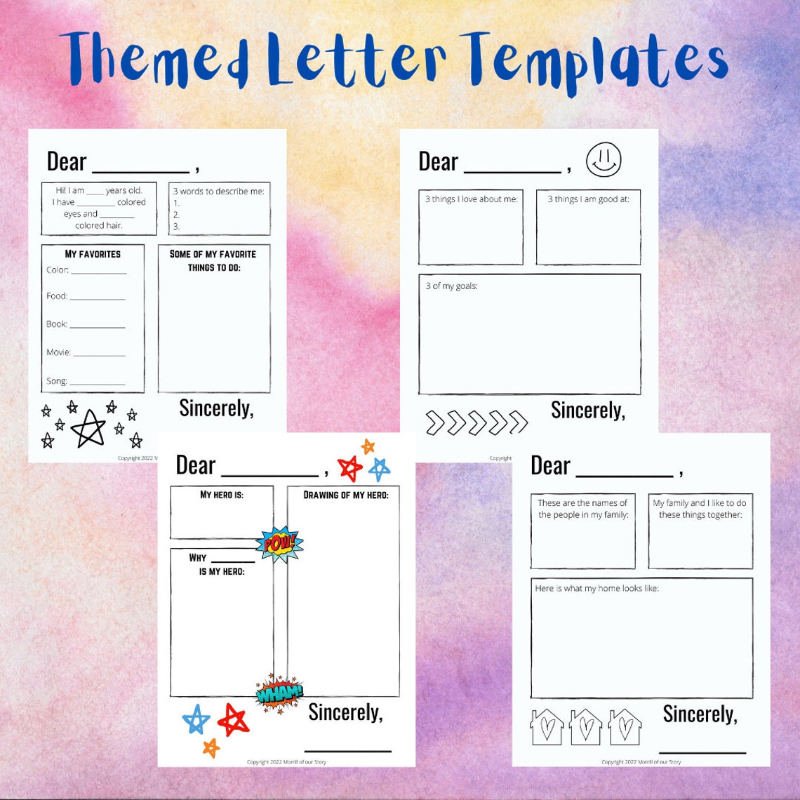 Pen Pal Letter Set | Letters With Friends and Family | Letter and Game ...