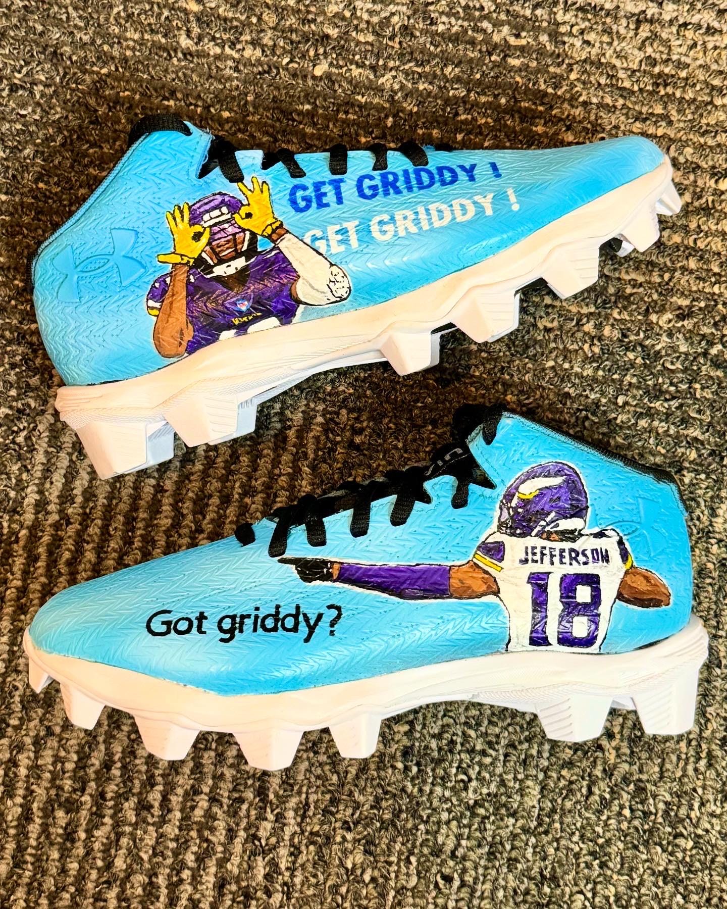 Custom Football Cleats (made to Order) - Etsy