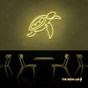 Turtle Neon Sign for Bedroom, Kids Room, Restaurant, Office Living Room ...