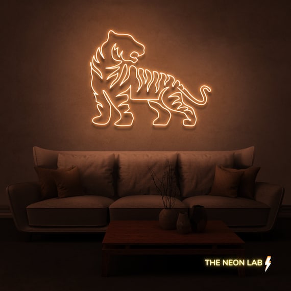 Tiger Neon Sign for Bedroom Kids Room Restaurant Office - Etsy