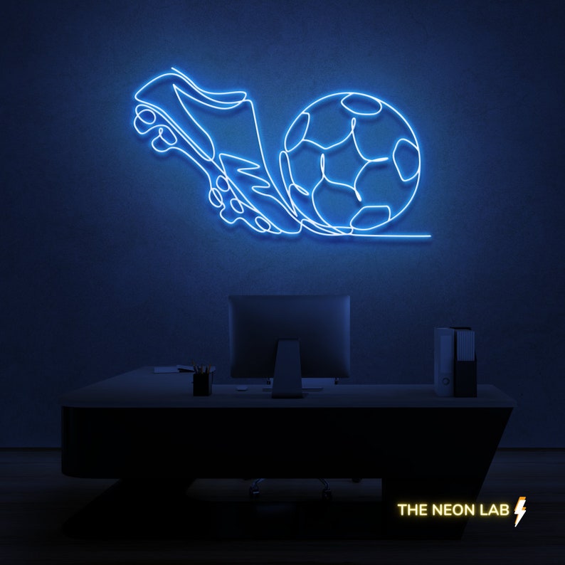 Football and Boot LED Neon Sign, Sports Bar Decor - Etsy