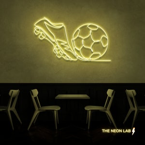 Football Soccer Ball and Boot Sign for the Ultimate Football Fan, for ...