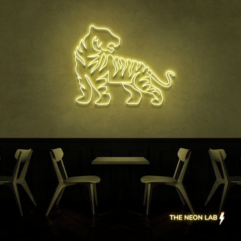 Tiger Neon Sign for Bedroom Kids Room Restaurant Office - Etsy