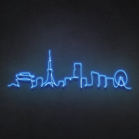 Tokyo Skyline Neon Sign for Bar Home Bedroom Cafe - Etsy