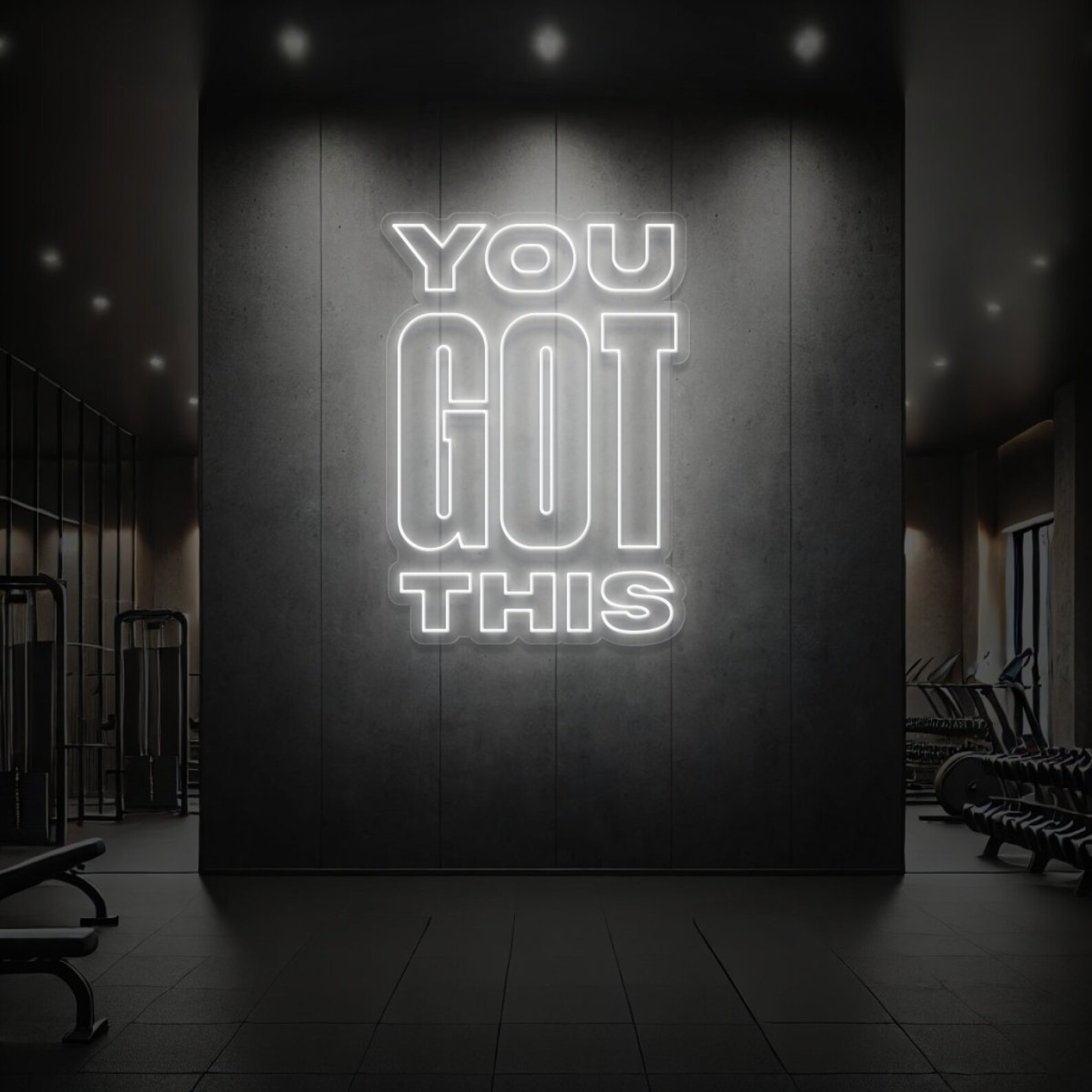You Got This Inspirational Neon Sign for Studio, Gym, Home, Bar, Cafe ...