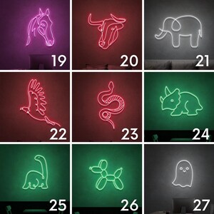 Dinosaur Neon Sign, Brontosaurus Light, Diplodocus LED Sign, Dinosaur ...