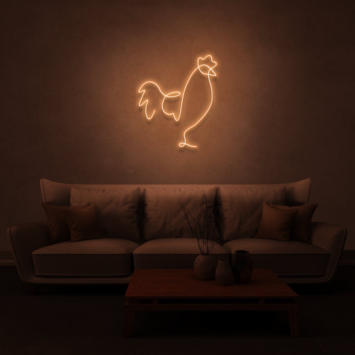 Rooster Neon Sign, Farmhouse Decor, Kids Night Light - Etsy