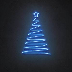 Unique Alternative Christmas Tree Design Neon Sign for Festive Season ...
