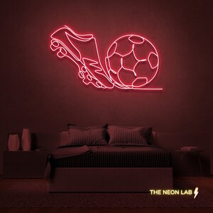 Football Soccer Ball and Boot Sign for the Ultimate Football Fan, for ...