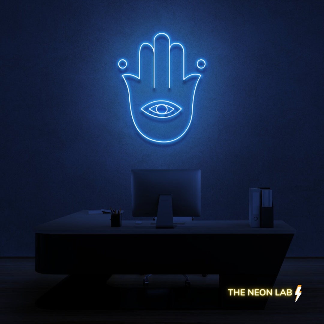 Healing Hand Spiritual Neon Sign for Bedroom, Cafe, Studio, Home, Bar ...