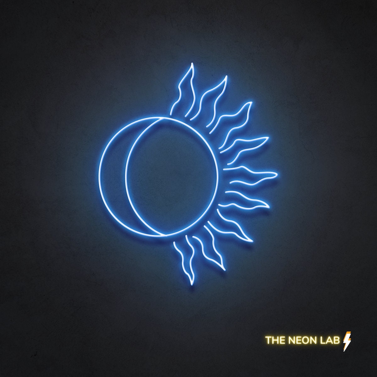 Moon and Sun Celestial Eclipse Neon Sign for bedroom home cafe office ...