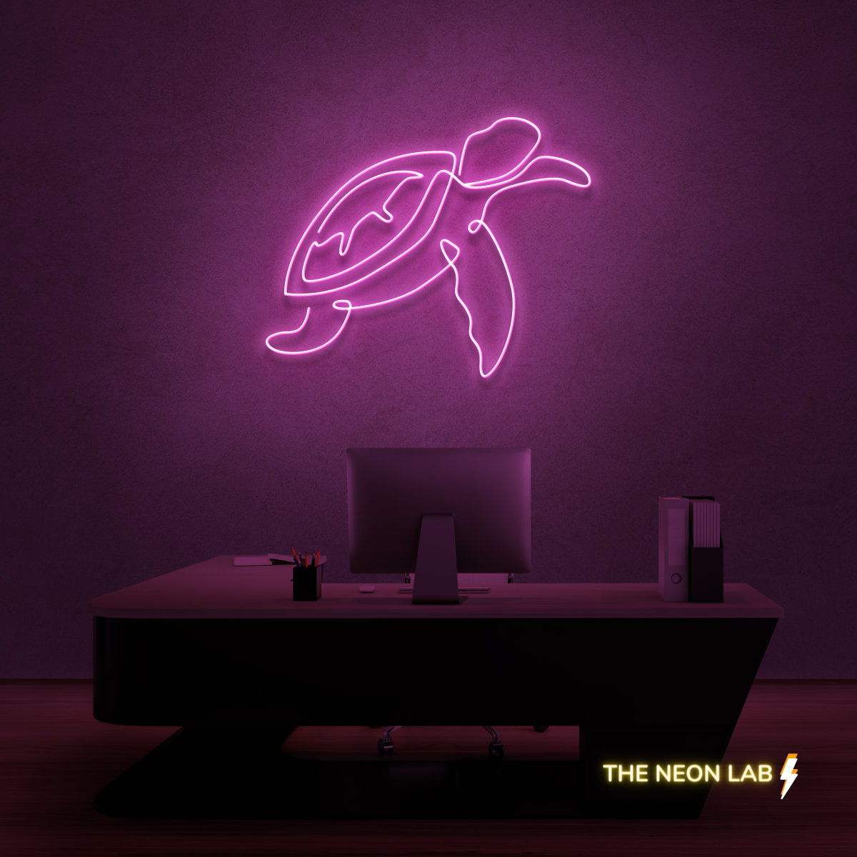 Turtle Neon Sign for Bedroom, Kids Room, Restaurant, Office Living Room ...