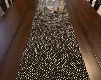 Black and White Table Runner 190cm × 30cm - Etsy