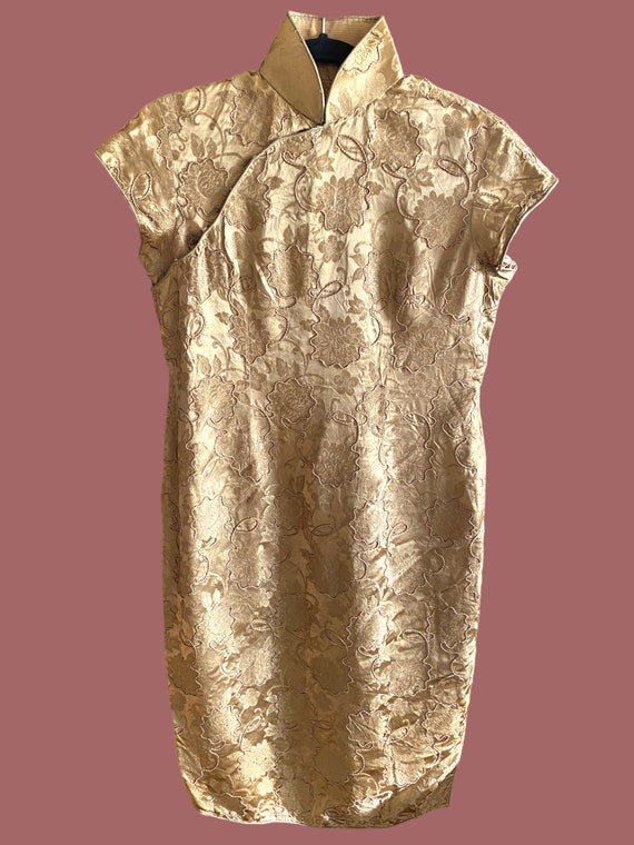 1950’s Silk Brocade Cheongsam Qipao Dress S-M - Gem