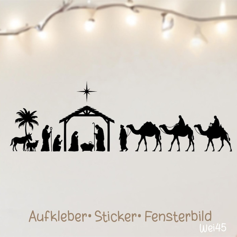 Fensterbild krippe - Etsy.de