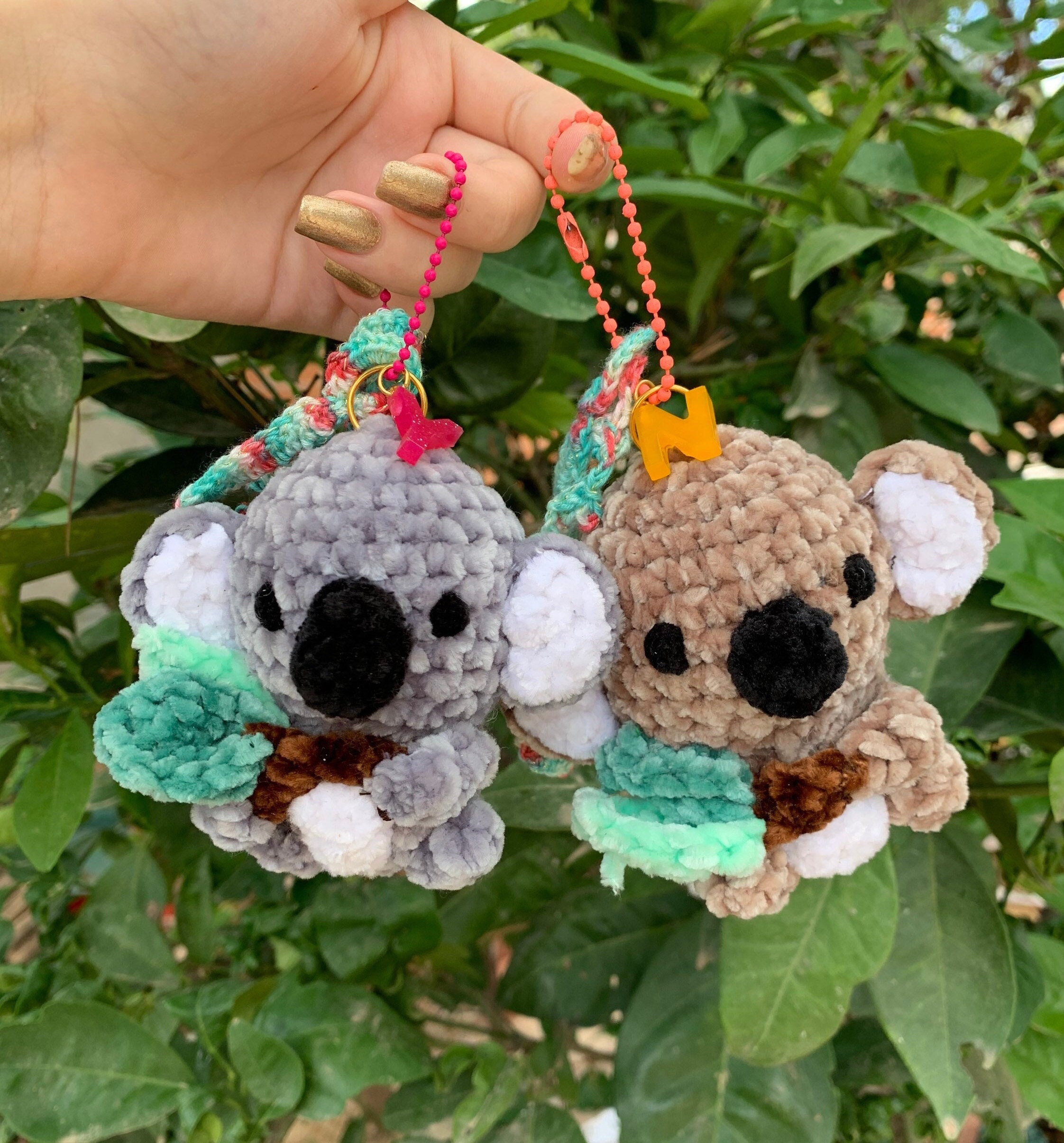 Crochet Koala Keychains Amigurumi Dolls Personalized as - Etsy