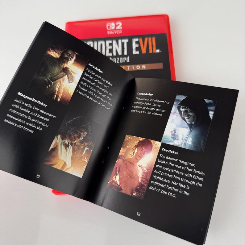 Resident Evil Nintendo Switch 2 Manuals Bundle - VII Biohazard, Village ...