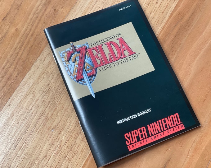 The Legend of Zelda: A Link to the Past SNES Manual (unofficial ...