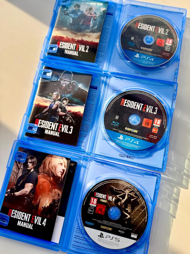 Resident Evil 4 Remake Manual – Playstation PS4 PS5, Game Collectors ...