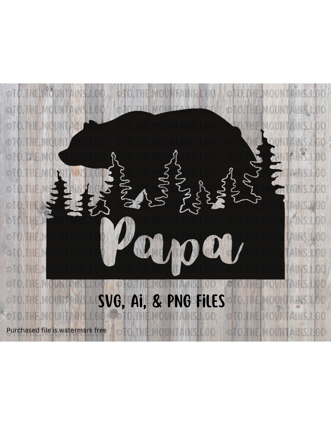 Papa Bear Svg Png Designs Papa Bear Svg File for Cricut Papa Bear Png Sublimation Files for ...