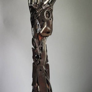 Metal Robot Hand Human Arm Sculpture Scrap Metal Robot Hand Made to ...