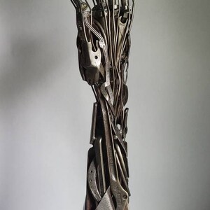 Metal Robot Hand Human Arm Sculpture Scrap Metal Robot Hand Made to ...