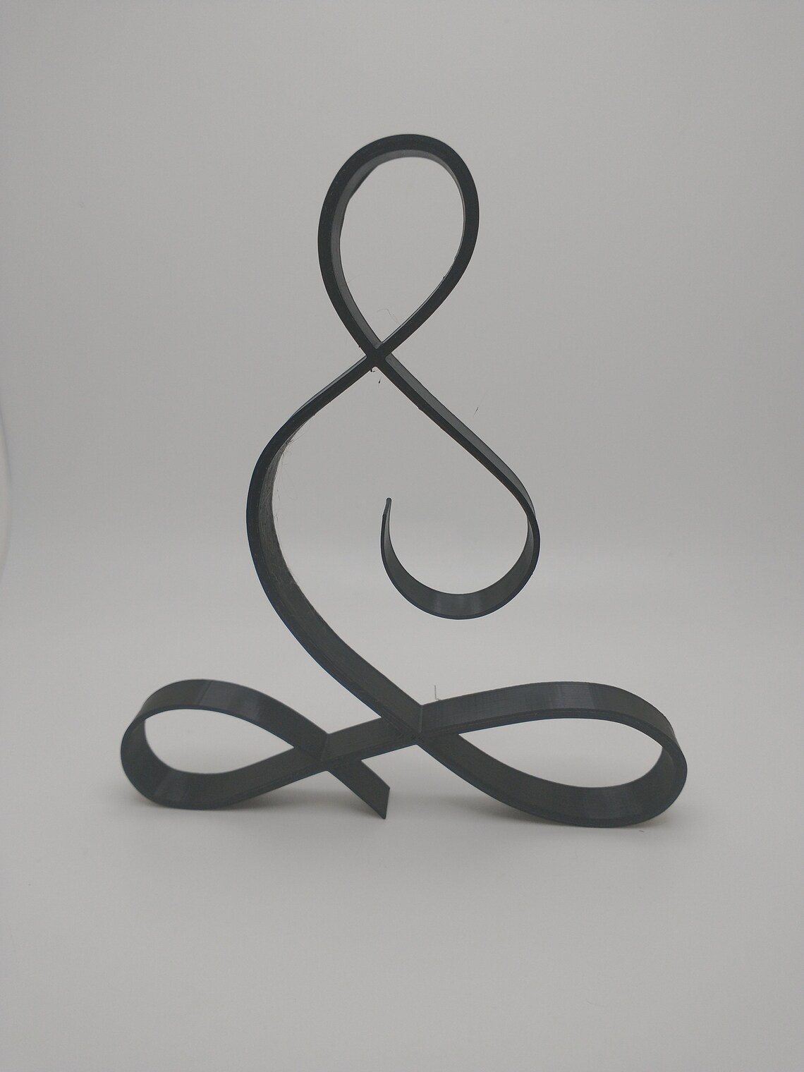 Single Line Infinite Yogi Sculpture 3D Printed Made With PLA - Etsy