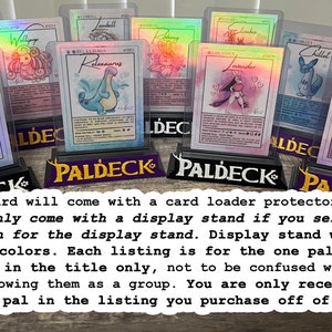 Palword Paldeck Inspired Fan Art Cards: Set 1 - Etsy