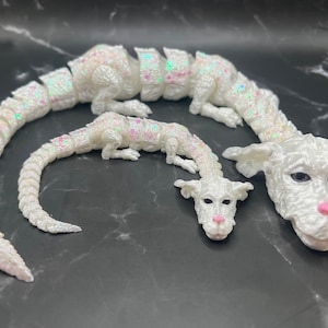 Neverending Story Sparkle Falkor Flexi Articulated Fidget Toy Prop ...