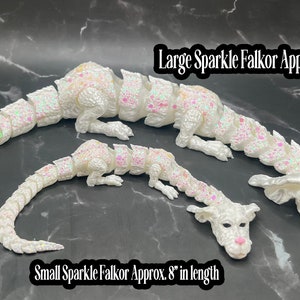 Neverending Story Sparkle Falkor Flexi Articulated Fidget Toy Prop - Etsy