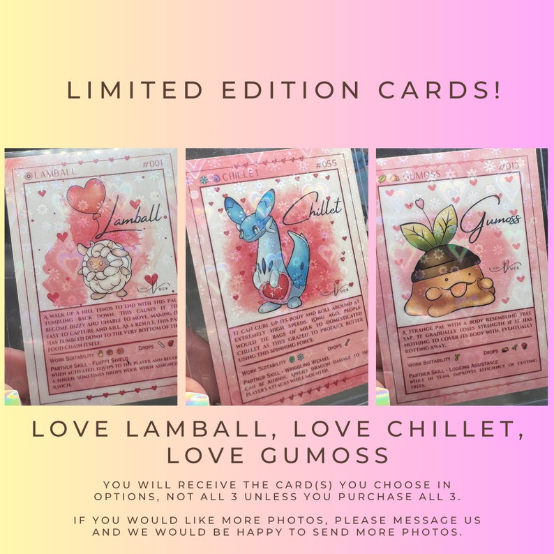 Palword Paldeck Inspired Fan Art Cards: Choose Your Pal(s) - Etsy