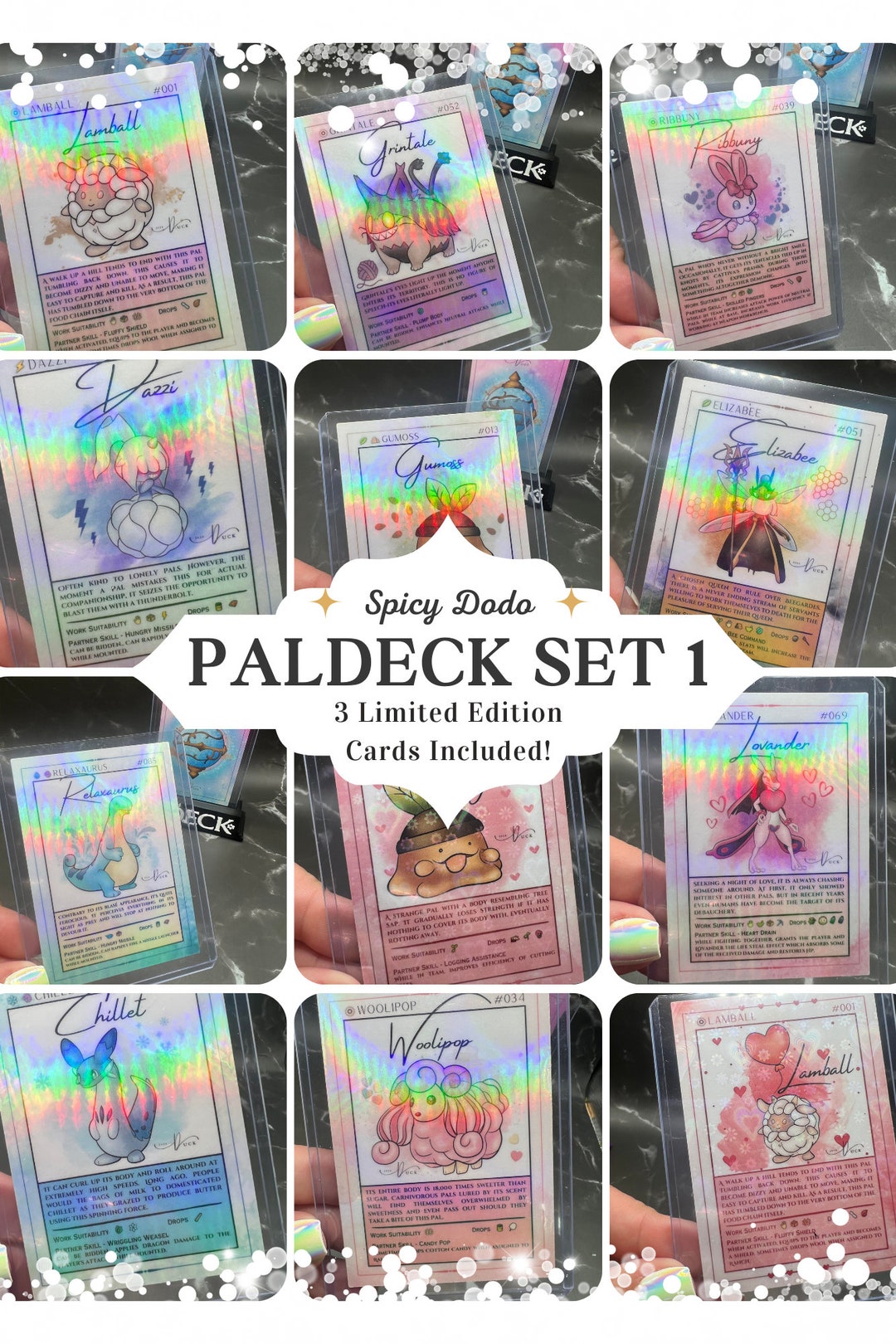 Palword Paldeck Inspired Fan Art Cards: Set 1 - Etsy