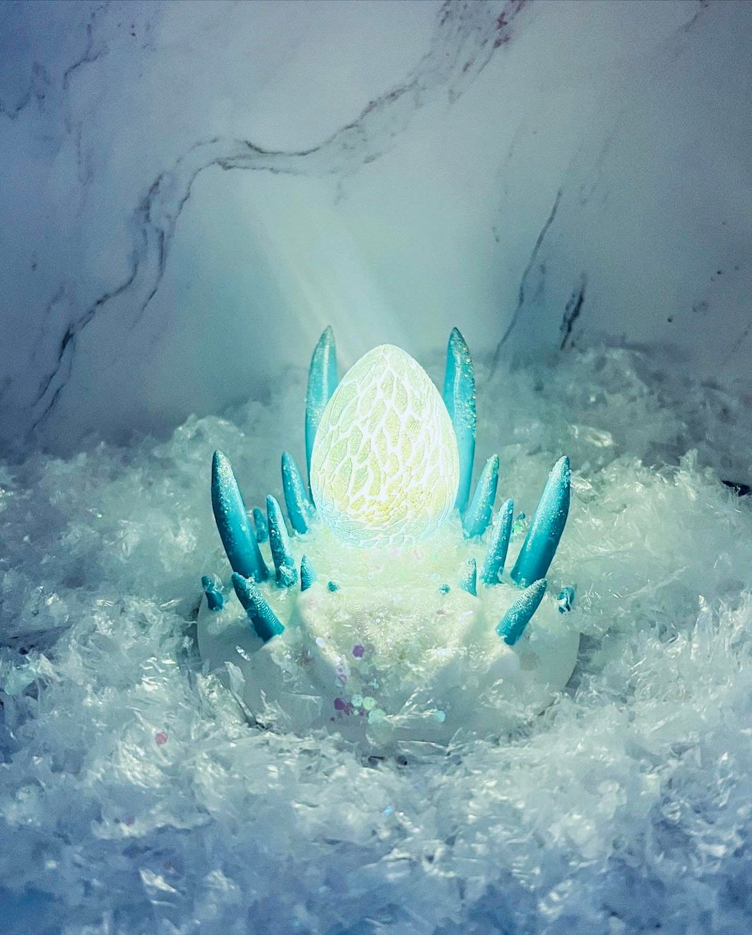 Ark Survival Evolved Inspired Ice Wyvern Egg & Nest - Etsy