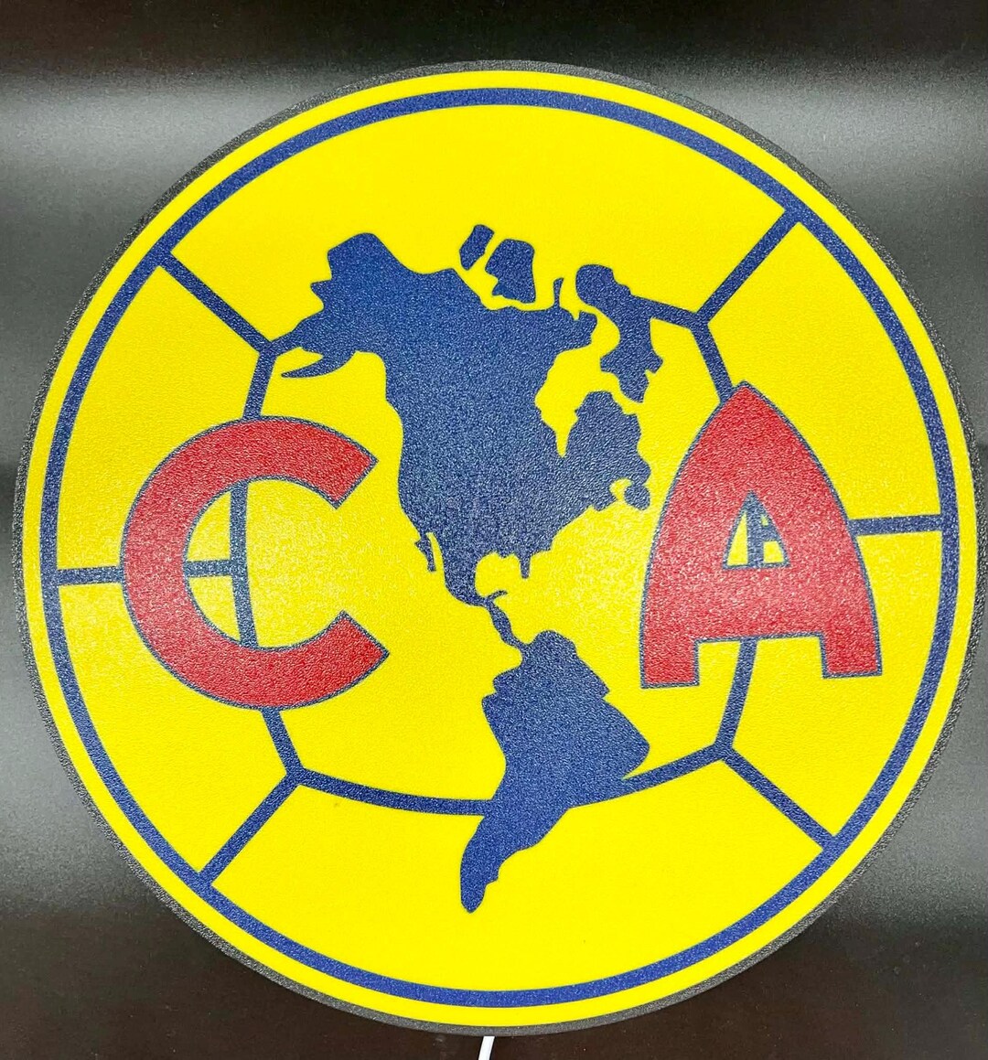 Club América 3D LED RGB Light Box – Multicolor, Sound-reactive, Wall ...