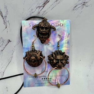 Labyrinth Inspired Door Knocker Earrings & Ludo Necklace! (optional) - Etsy