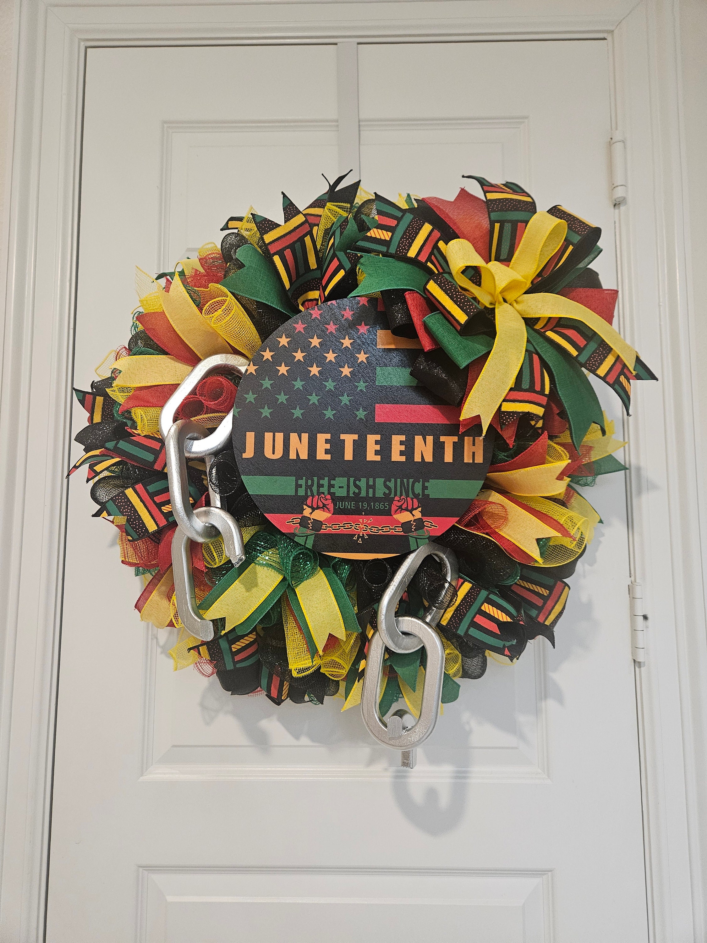Juneteenth Wreath With Broken Chain - Etsy