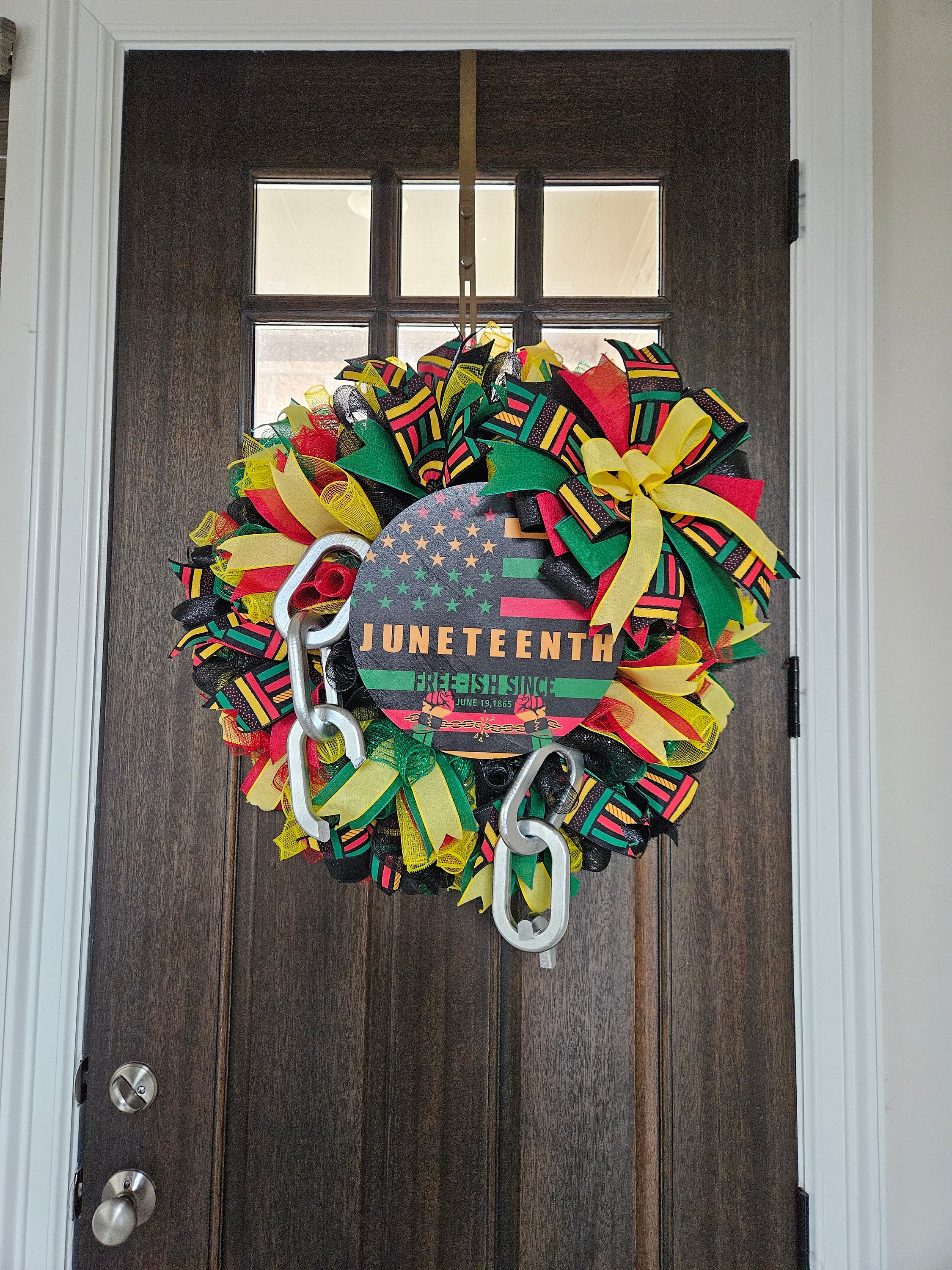 Juneteenth Wreath With Broken Chain - Etsy
