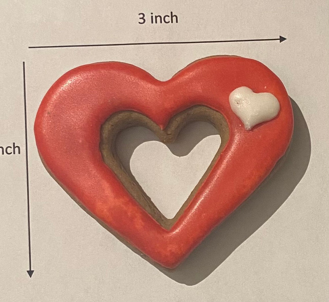 Valentine Cookies - Hearts RED - Etsy