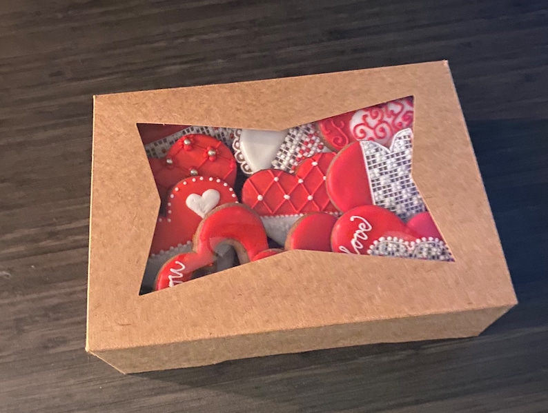 Valentine Cookies - Hearts RED - Etsy