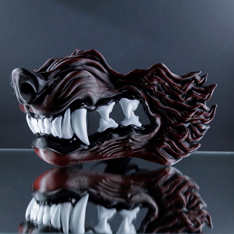 Wolf Face Mask - Etsy