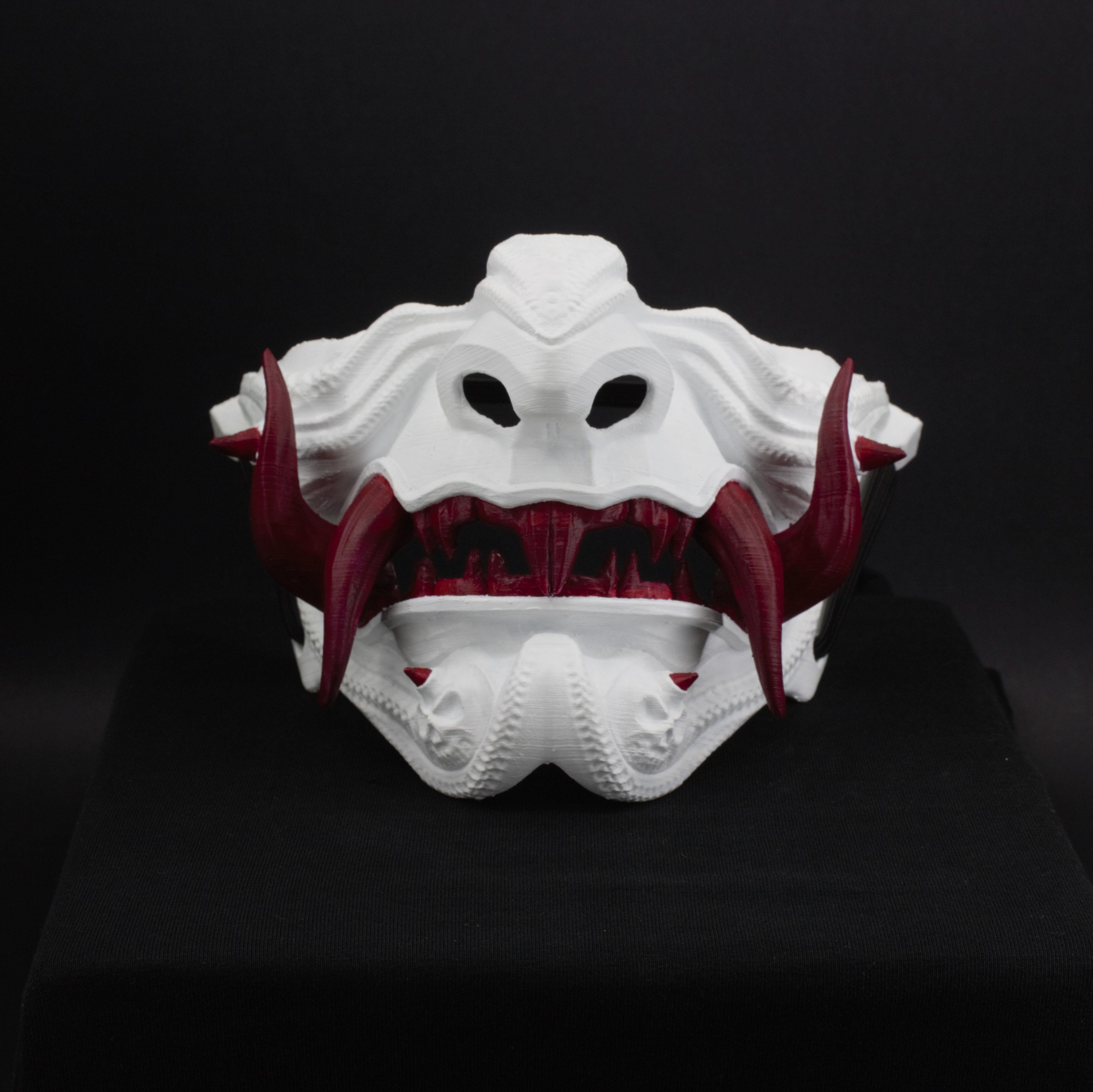 Oni Mask Samurai Iii Six Teeth Oni Mask Costume Etsy