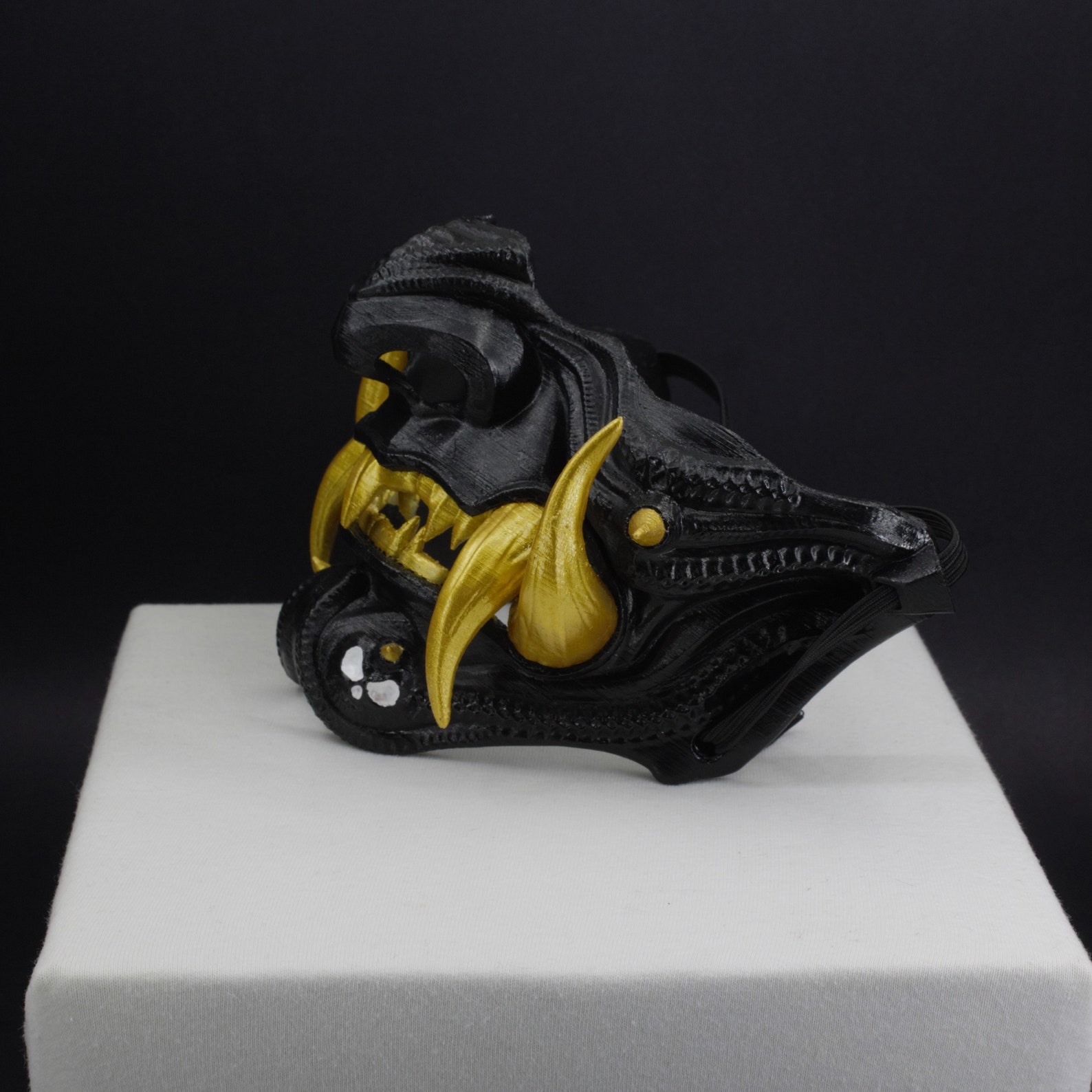 Oni Mask Samurai Iii-six Teeth Oni Mask-costume - Etsy