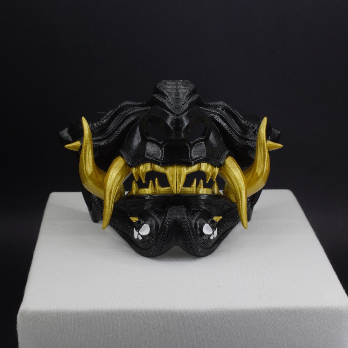 Oni Mask Samurai Iii-six Teeth Oni Mask-costume - Etsy Canada