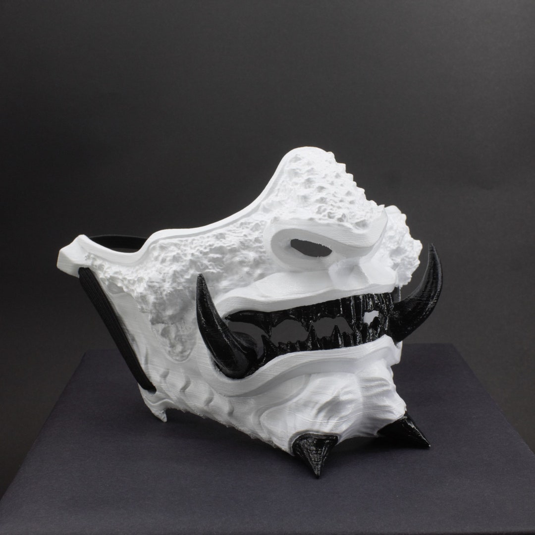 Japanese Samurai Mask White Samurai Mask Pink Samurai Mask-costume ...